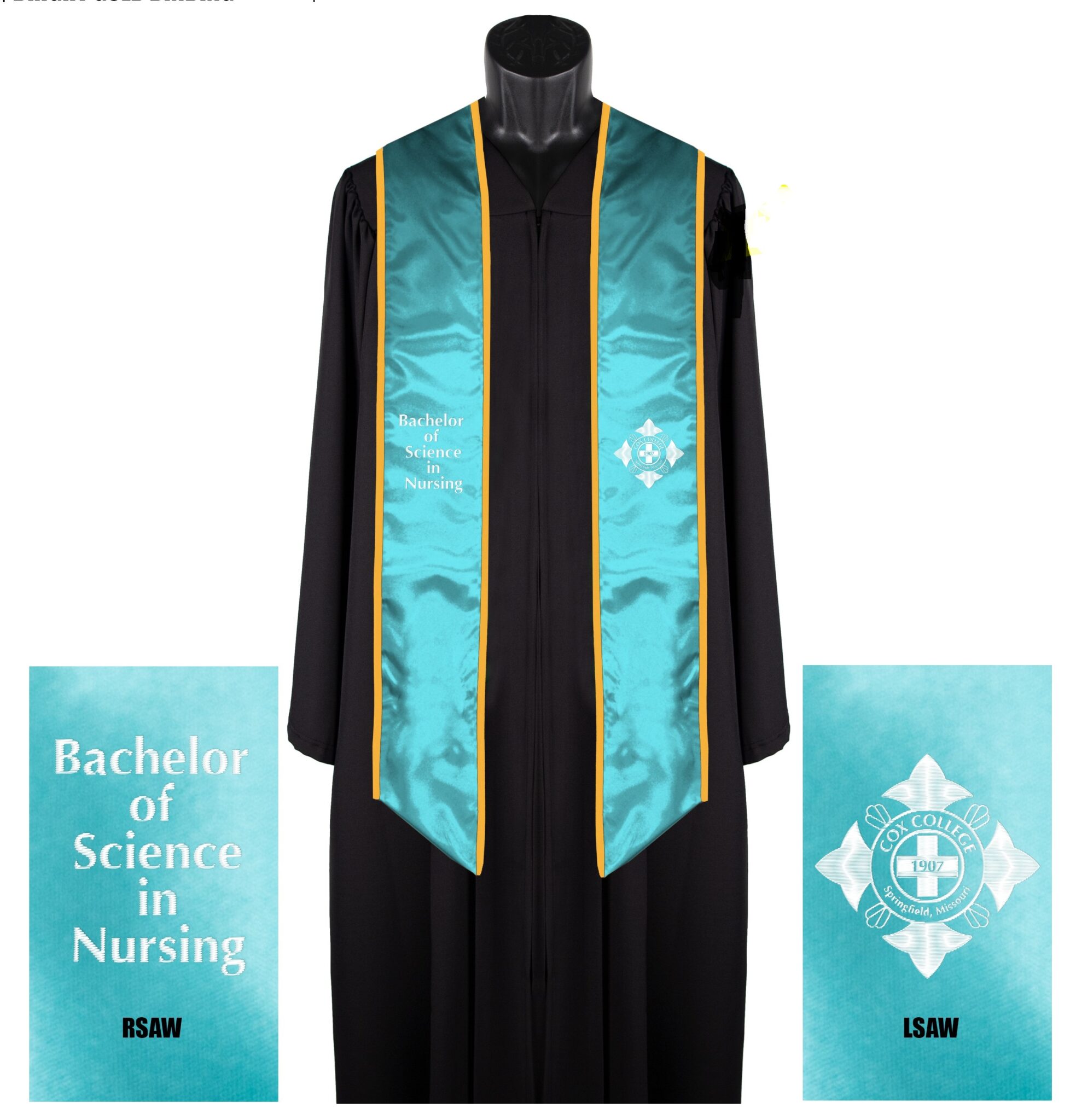 Graduation Stole - silk-screened with your degree | Grad Bling